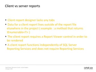 ReportViewer Web Server Control | PPTX