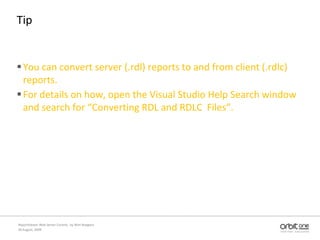 ReportViewer Web Server Control | PPTX