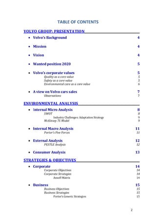 Report volvo company | DOCX