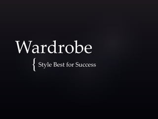 Men's Wardrobe | PPT