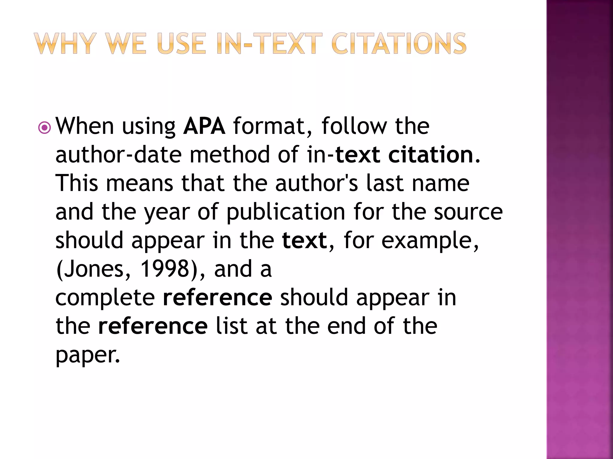 Report writing- APA style | PPTX