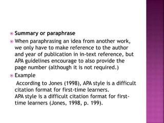 Report writing- APA style | PPTX