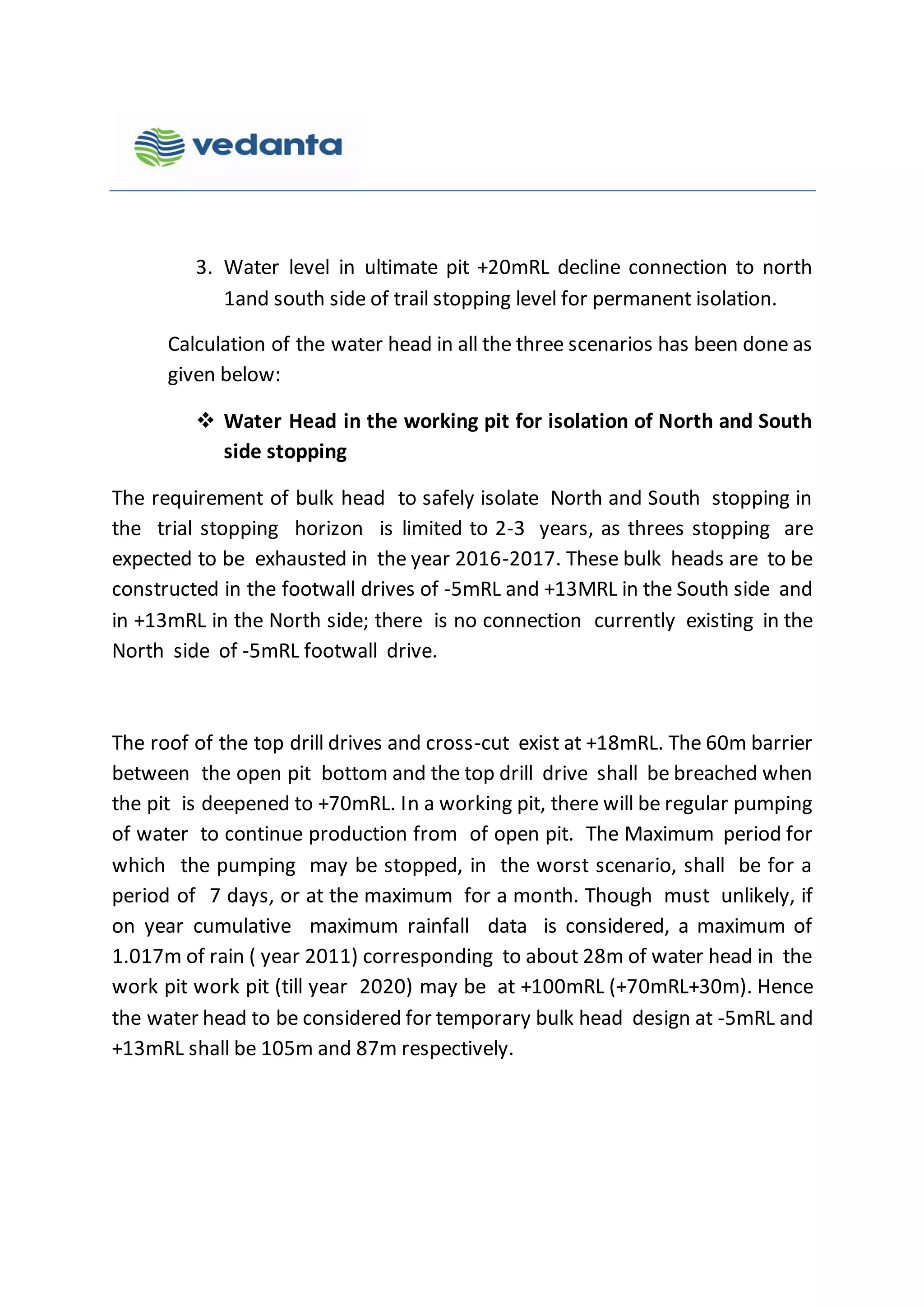 Report work on retaining wall | DOCX