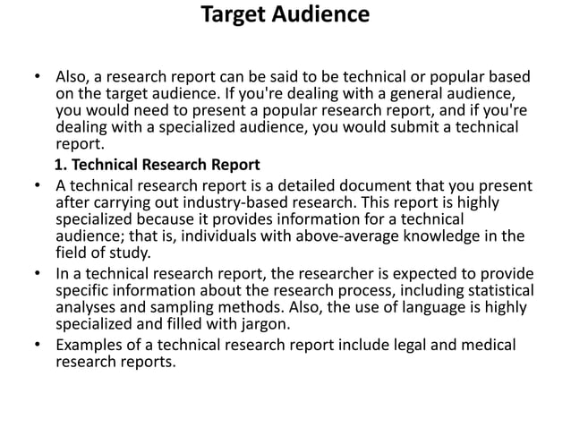 Research Report Writing | PPTX