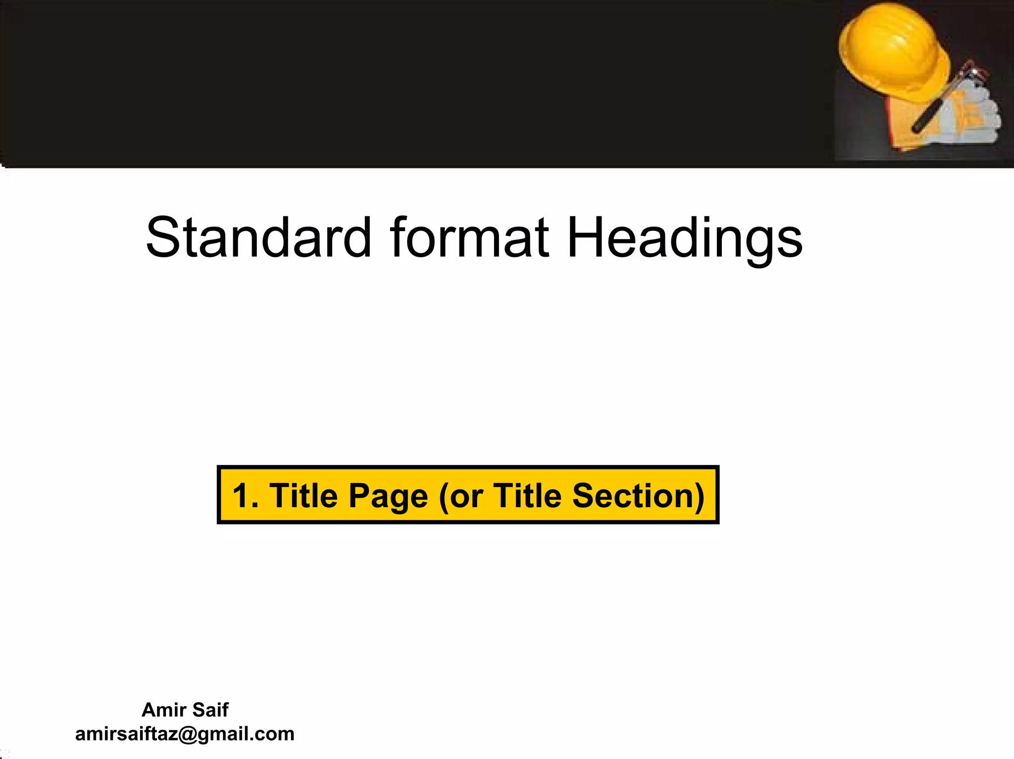Report Writing | PPT
