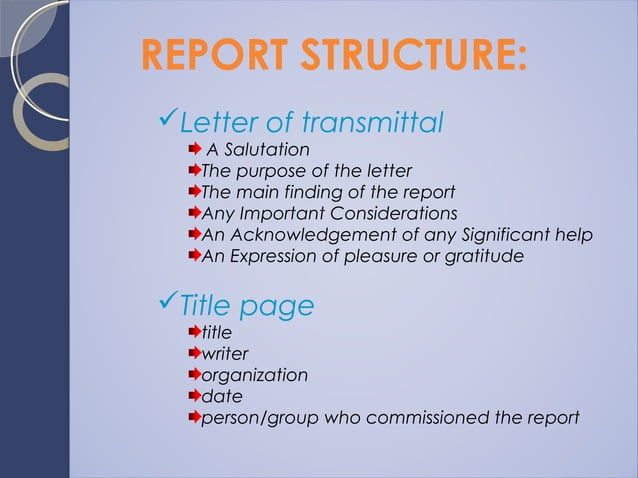 Report writing | PPT
