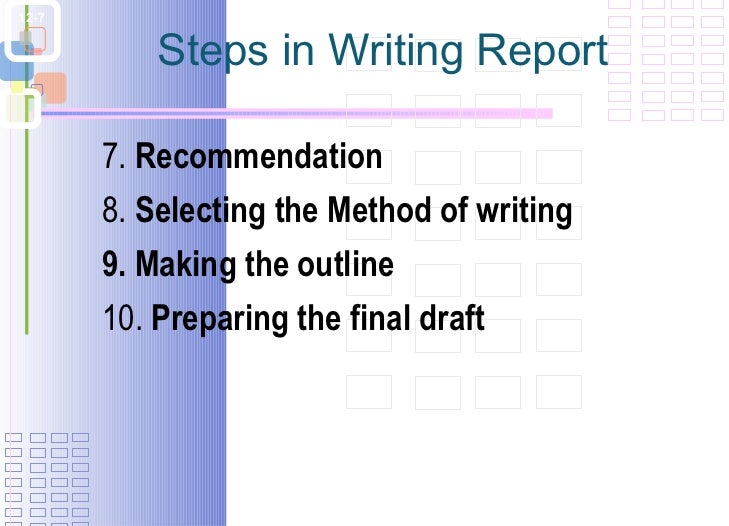 Report writing
