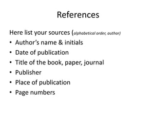 Report writing | PPT