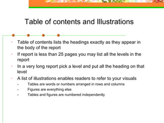 Report writing | PPT