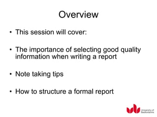 Report Writing | PPT