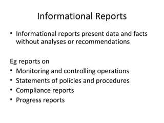 Report writing | PPT | Business Accounting & Finance | Business