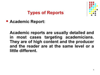 Report writing | PPT