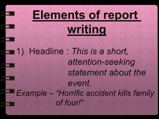 Report Writing | PPTX