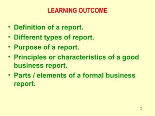 Report writing | PPT
