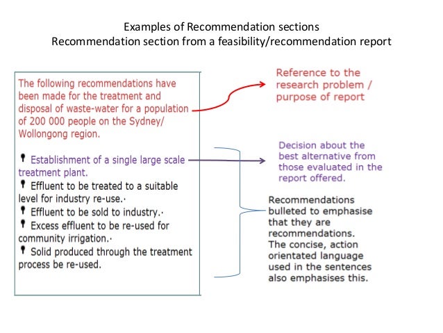 😂 Recommendation Section Of A Report Recommendations In Your Dissertation 2019 01 14
