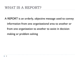Report writing | PPT