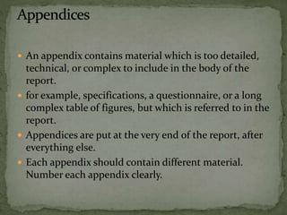Report writing | PPTX