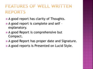 Report writing | PPTX