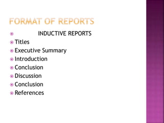 Report writing | PPTX