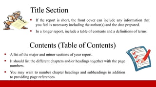 Report Writing | PPTX