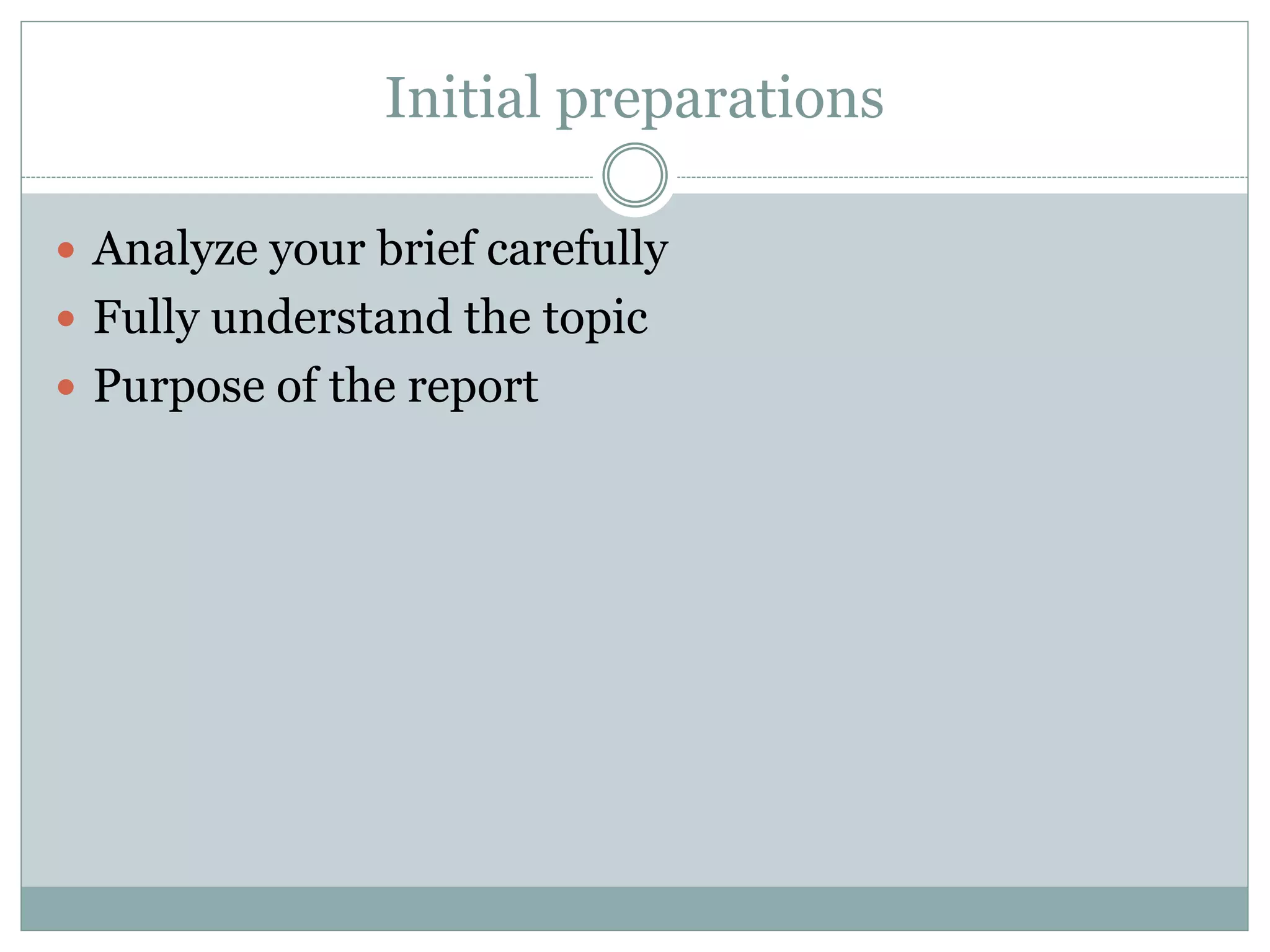 Report writing | PPT