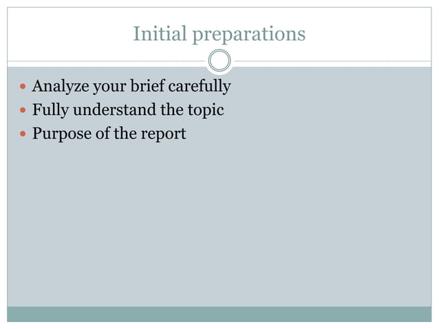 Report writing | PPT