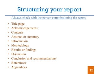 Report writing | PDF | Educational Assessment | Education