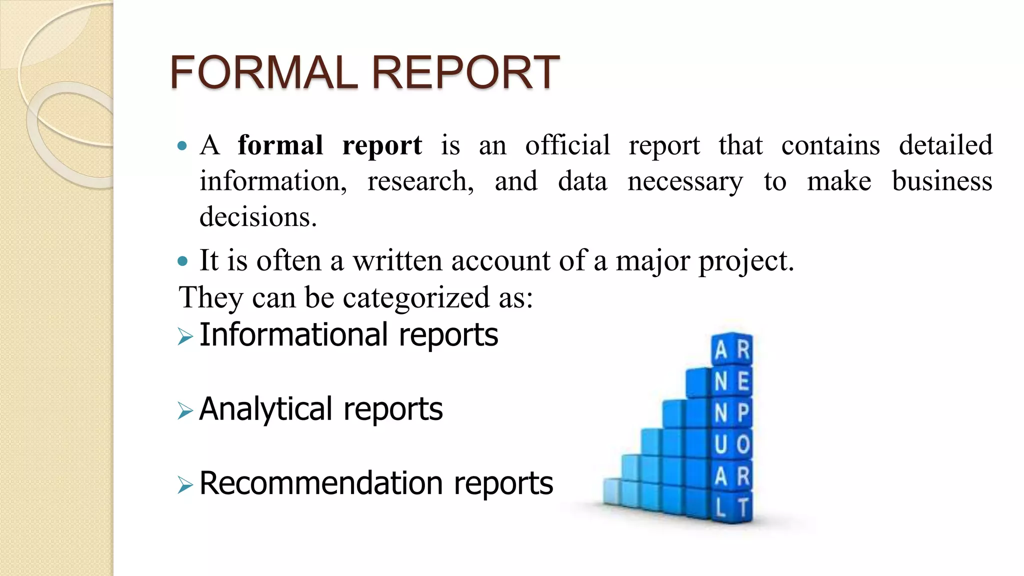 Report writing | PPTX