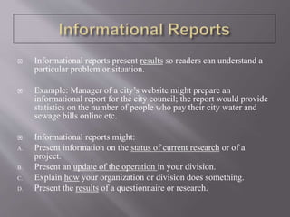 Report writing | PPTX