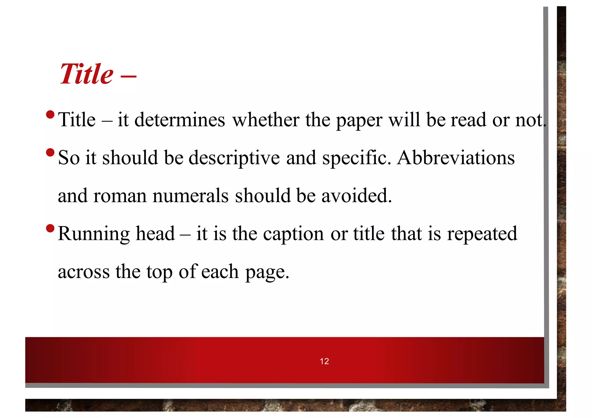 Report writing | PDF