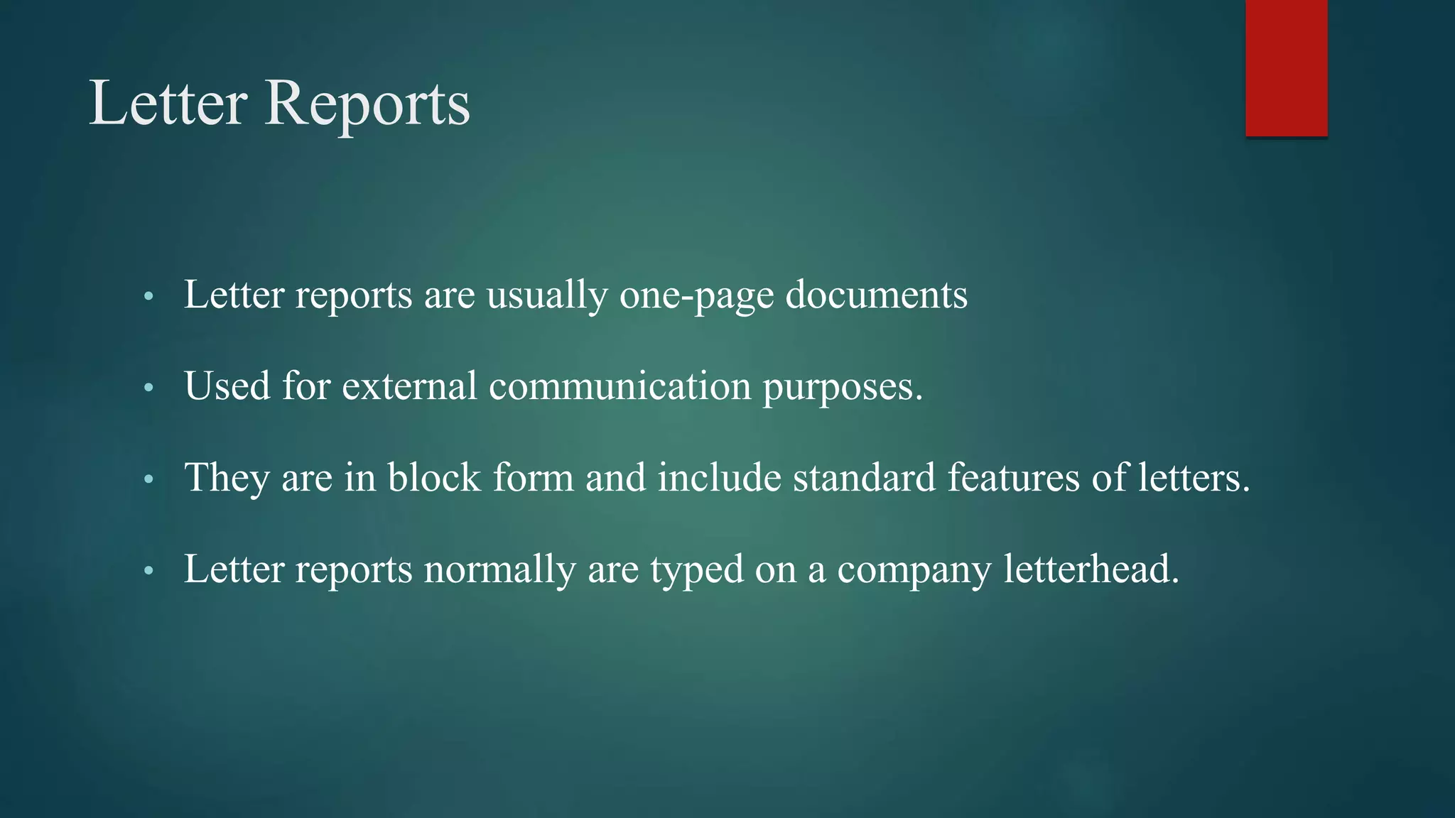 Report writing | PPTX