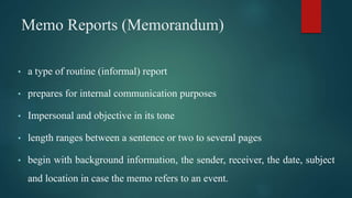 Report writing | PPT