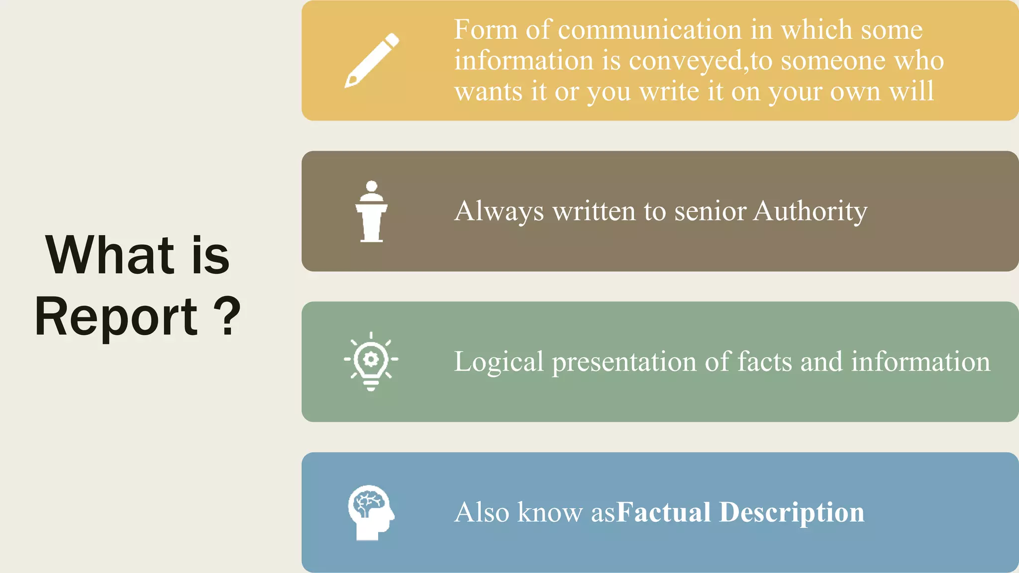 How to write a Report in English Grammer | PPTX