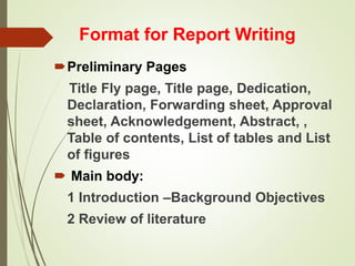 Report writing | PPTX