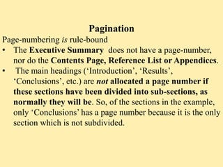 Report writing | PPT