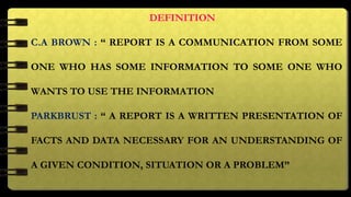 REPORT WRITING.pptx | Free Download