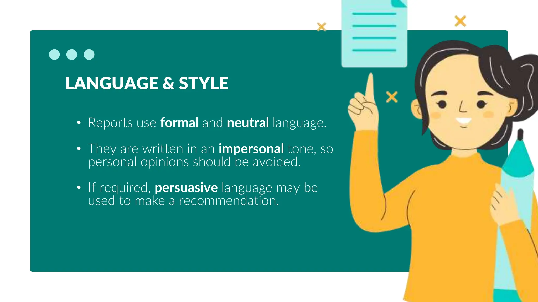 REPORT WRITING TEMPLATE SAMPLE FOR PRESENTATION | PPTX | Online ...