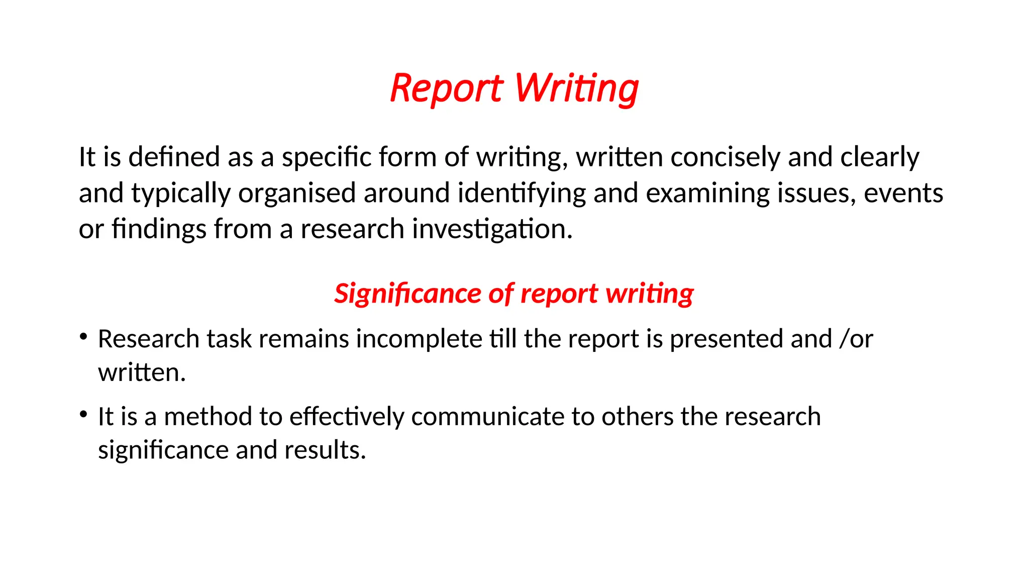 Chapter 19- Interpretation & Report writing | PPTX