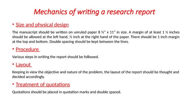 Chapter 19- Interpretation & Report writing | PPTX | Science