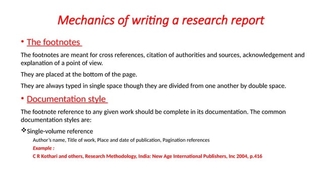 Chapter 19- Interpretation & Report writing | PPTX | Science