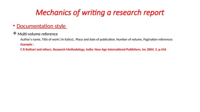 Chapter 19- Interpretation & Report writing | PPTX | Science