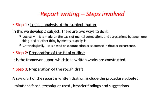 Chapter 19 Interpretation And Report Writing Pptx Science