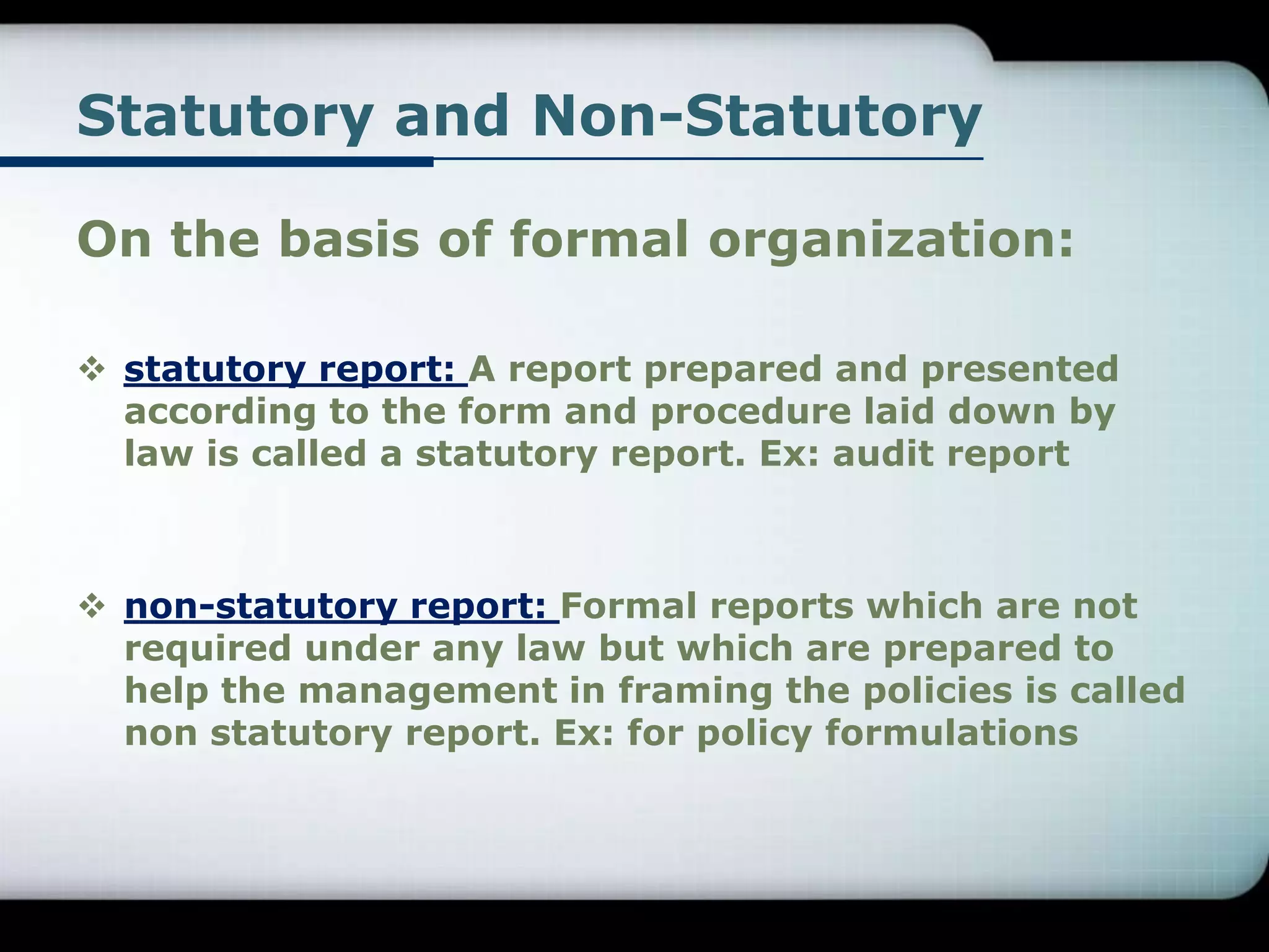 Report writing | PPTX