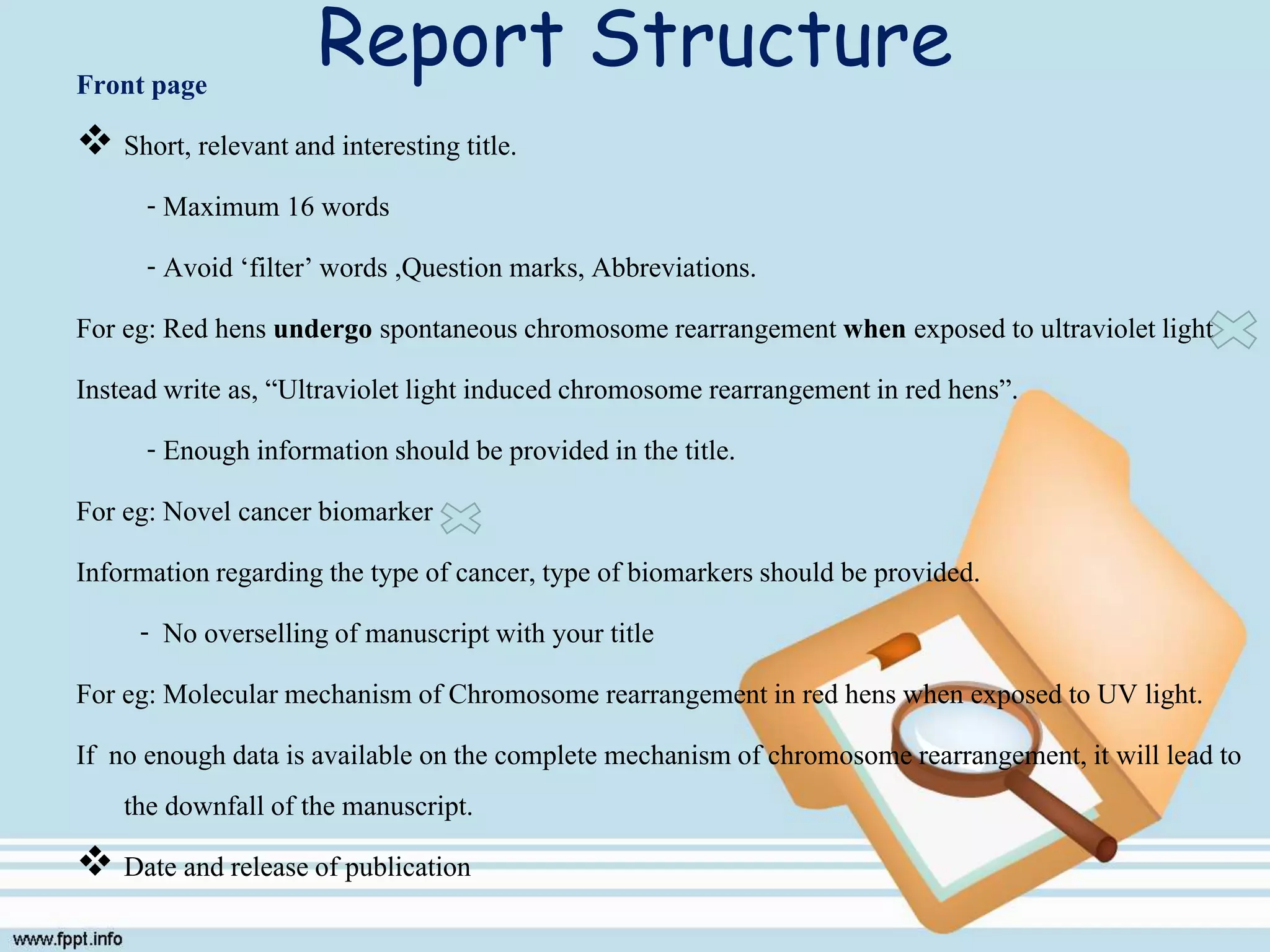 Report writing - Research Protocol | PPT