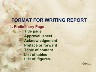 Research Report Writing | PPT