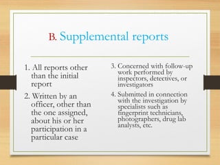 ESSENTIALS OF WRITING,TYPES OF REPORTS, PARTS OF REPORT | PPT