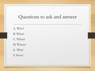 ESSENTIALS OF WRITING,TYPES OF REPORTS, PARTS OF REPORT | PPT