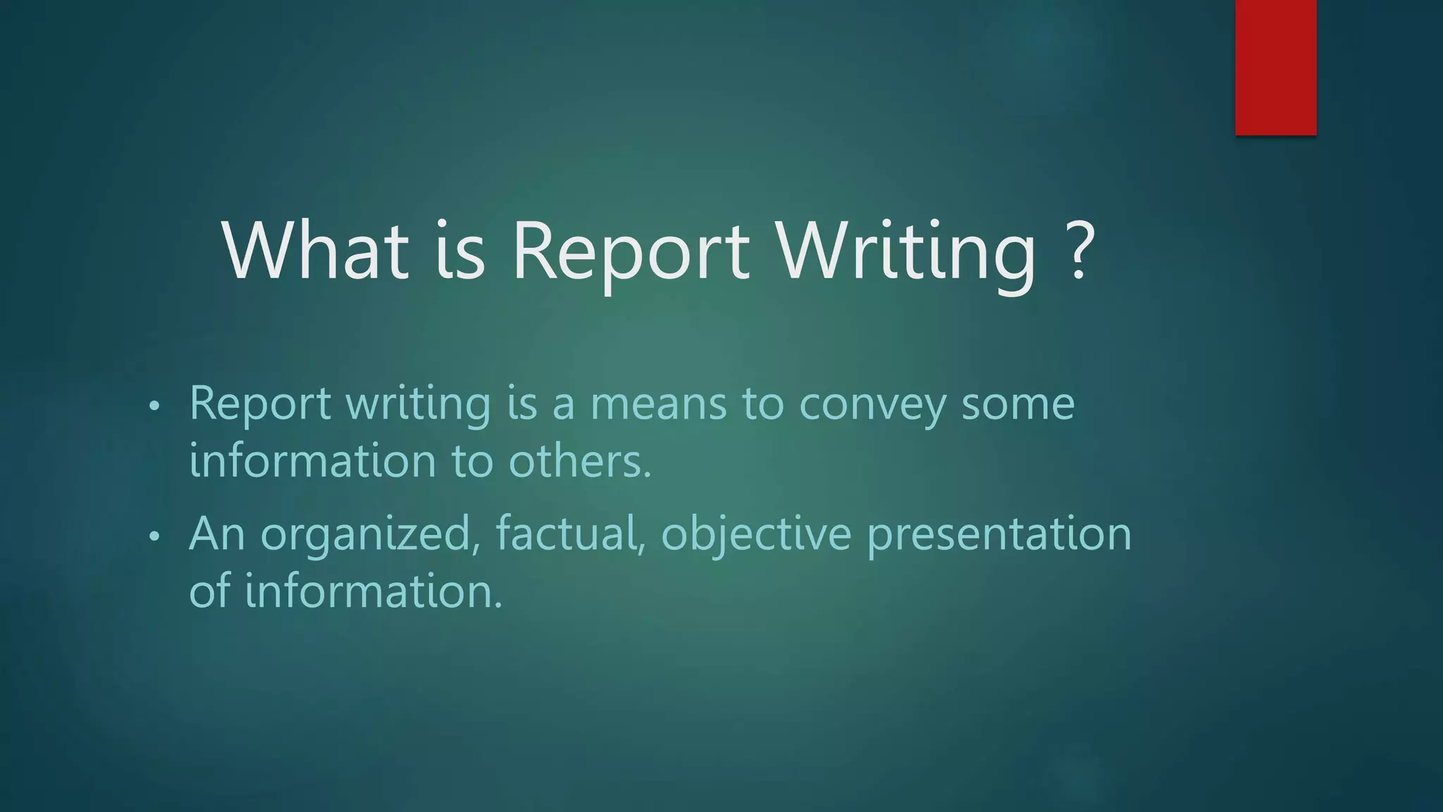 report writing .pptx | Publishing Industry | Industries