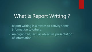 report writing .pptx