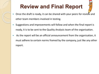 Report writing | PPTX
